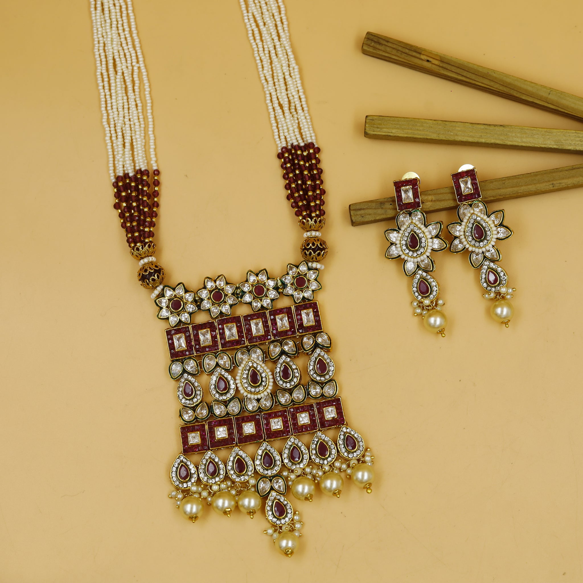 Buy Heavy Pendant Set Online | Dazzles Jewellery