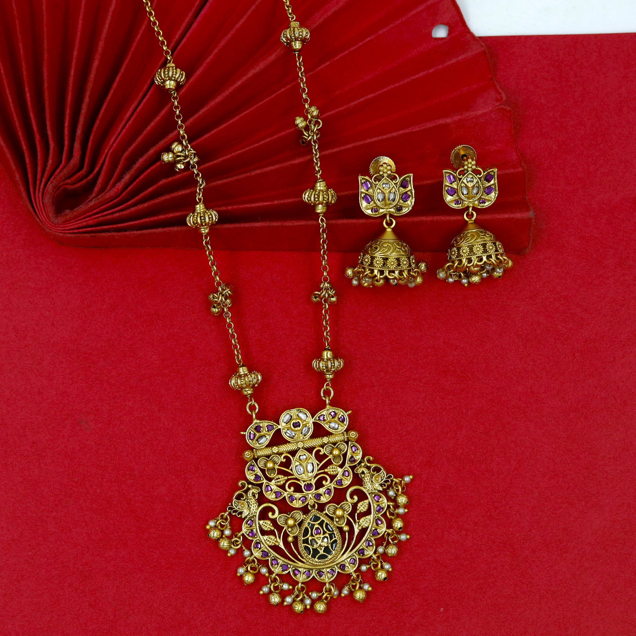 Buy Antique Pendant Set Online | Dazzles Jewellery